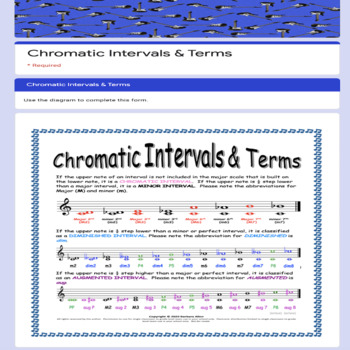 Google Classroom DIGITAL Music Theory Lesson 53: Chromatic Intervals ...