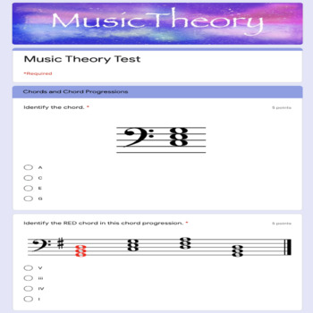 Google Classroom DIGITAL Music Theory Lesson 63 TEST UNIT 15 | Made By ...