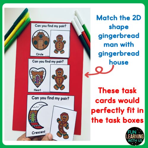 Christmas 2D Shapes Activity | Gingerbread man & Gingerbread House ...