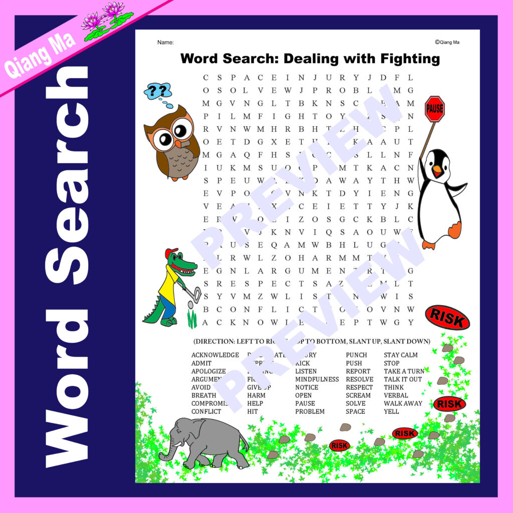 Character Education Word Search: Character Education 7 in 1 Bundle ...