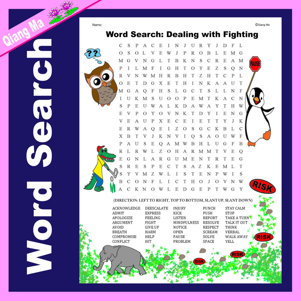 Character Education Word Search: Character Education 7 in 1 Bundle ...