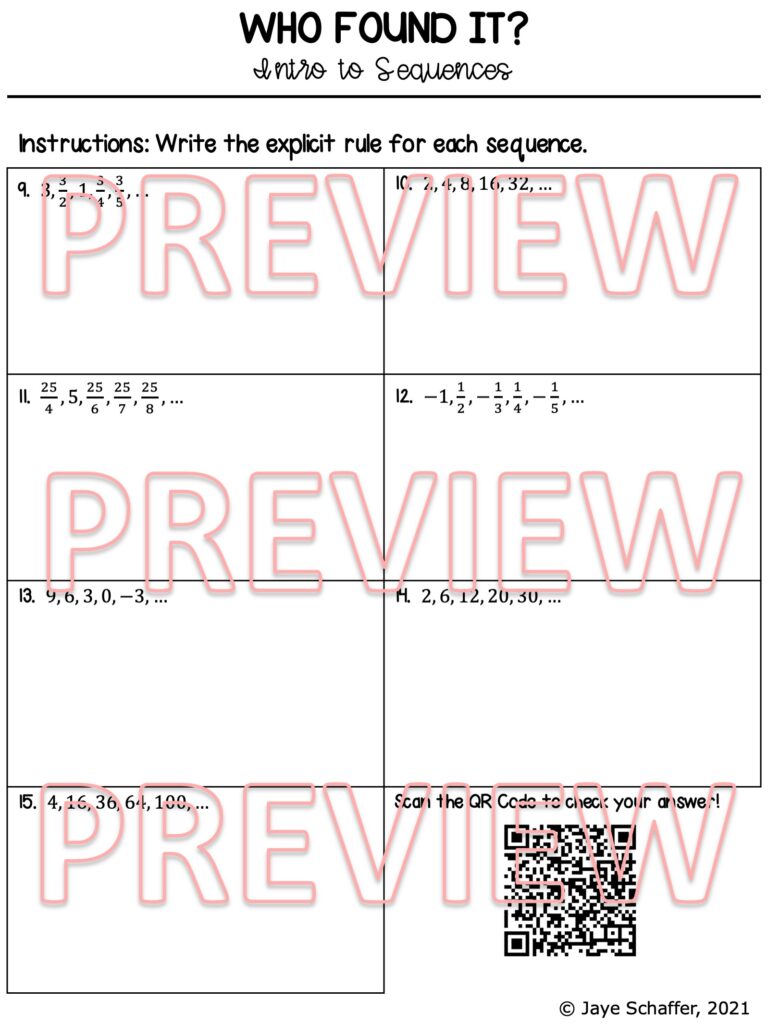 Writing Rules for Sequences Clue Mystery Activity | Made By Teachers