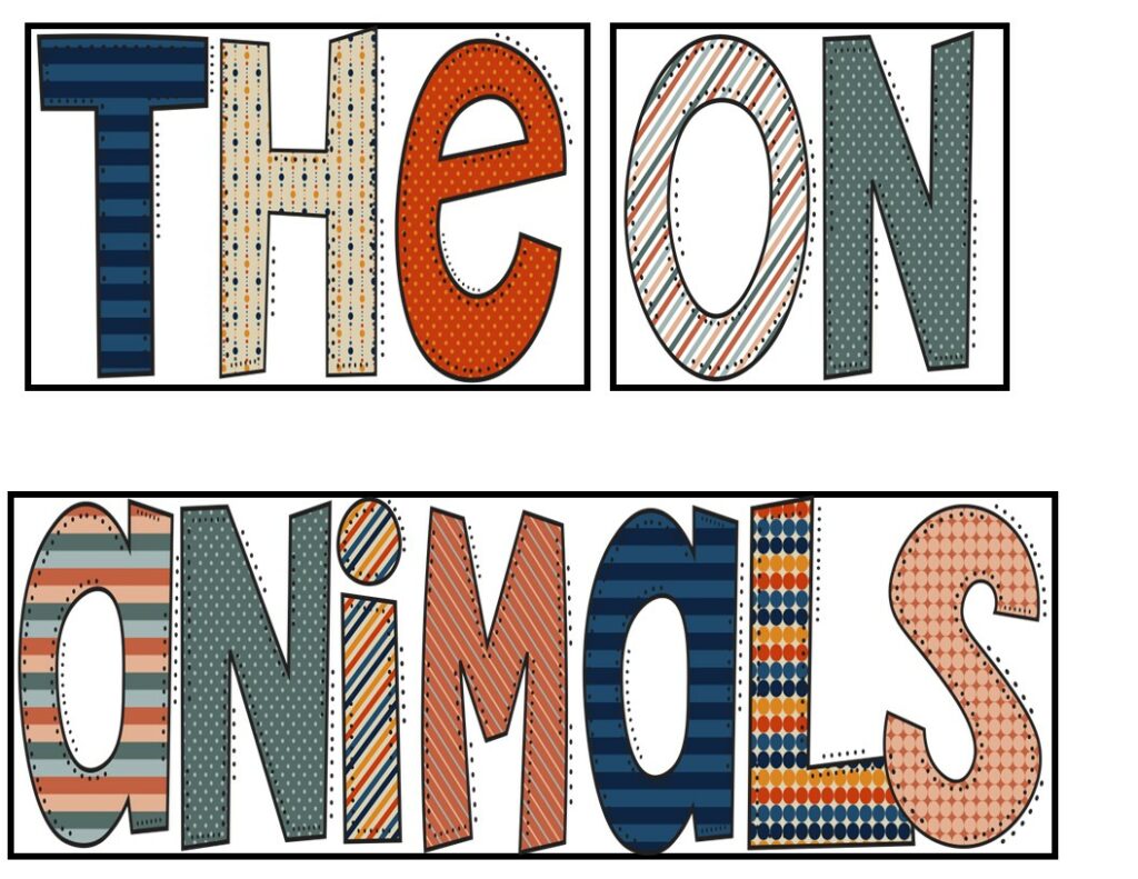 The Animals on the Train {Pocket Chart Song} | Made By Teachers