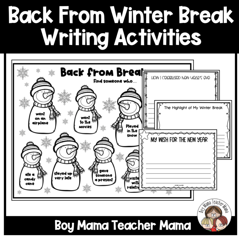 Back From Winter Break Made By Teachers Back From Winter Break Made By Teachers