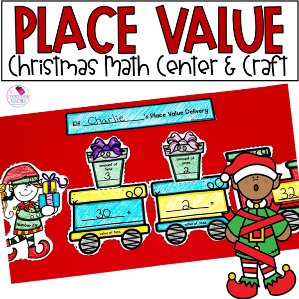 Place Value Tens and Ones - Christmas Math Center - Game - Craft | Made ...