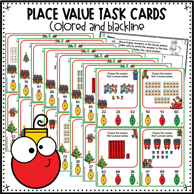 Place Value Tens and Ones - Christmas Math - 1st Grade | Made By Teachers