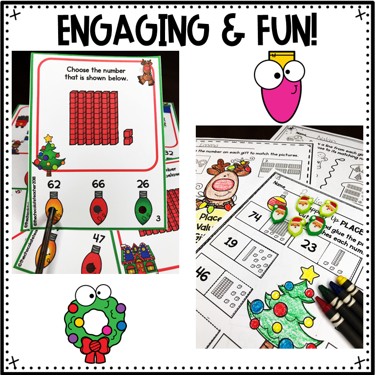 Place Value Tens and Ones - Christmas Math - 1st Grade | Made By Teachers