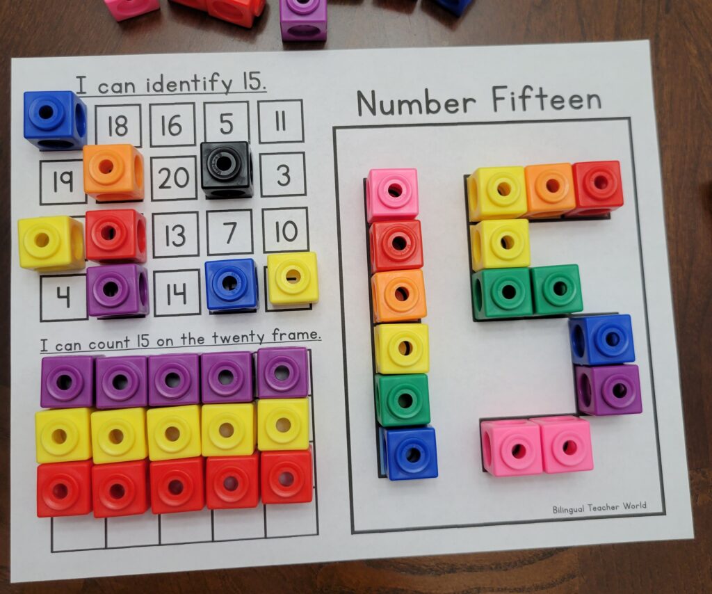 Snap Cube Number Mats | Numbers 1-20 | Made By Teachers