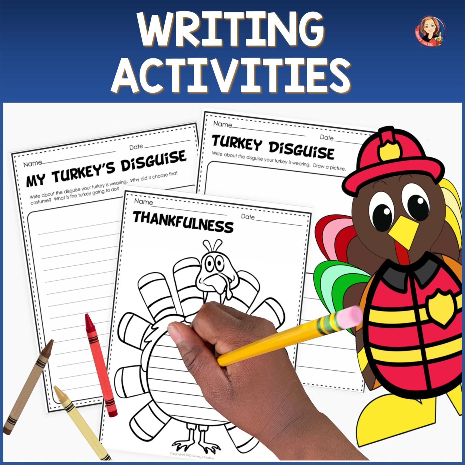 Disguise a Turkey Thanksgiving Craft and Writing Activities | Made By ...
