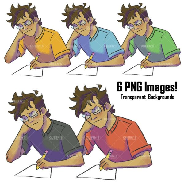 Teen Writing Clipart / Cartoon Sketch / Illustration / Writing Clipart ...