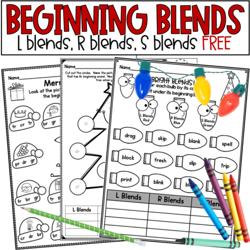 Consonant Blends - Christmas Worksheets - Phonics - FREE | Made By Teachers