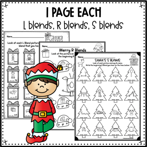 Consonant Blends - Christmas Worksheets - Phonics - FREE | Made By Teachers