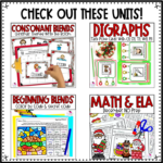 Consonant Blends - Christmas Worksheets - Phonics - FREE - Made By Teachers