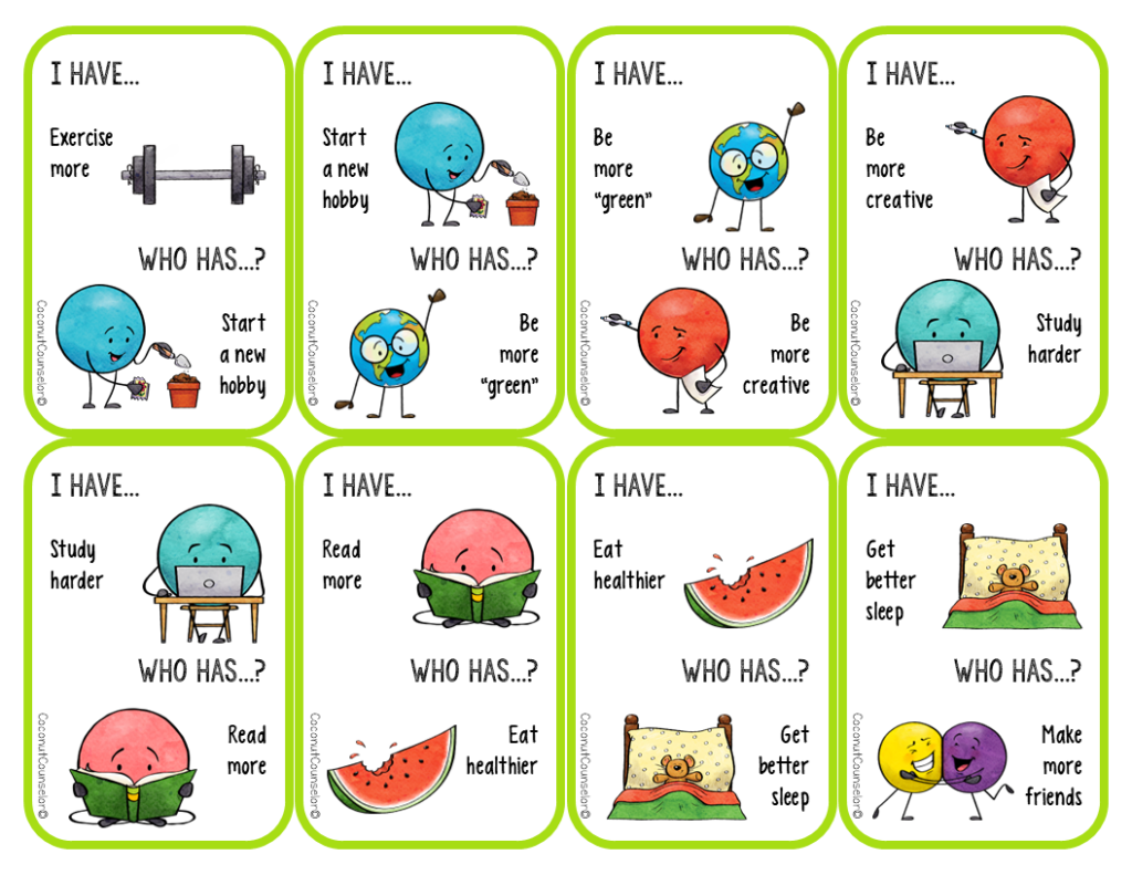 Goal Setting I Have, Who Has? Card Game | Made By Teachers