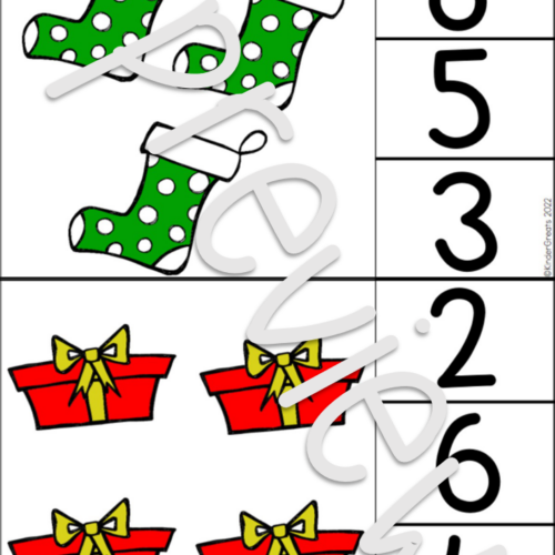 Christmas Number Clip Cards 1 to 20 | Made By Teachers