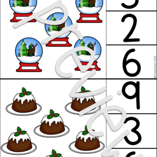 Christmas Number Clip Cards 1 to 20 | Made By Teachers