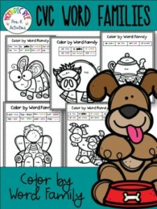 Color by Word Family worksheets | Made By Teachers