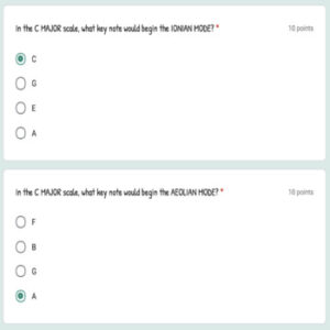 Google Classroom DIGITAL Music Theory Lesson 75: Modes in Music - Self ...