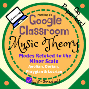Google Classroom DIGITAL Music Theory Lesson 77: Modes Related to the ...