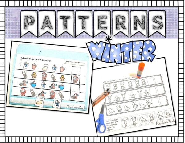 Winter Patterns | File Folder Activities | Worksheets | Made By Teachers