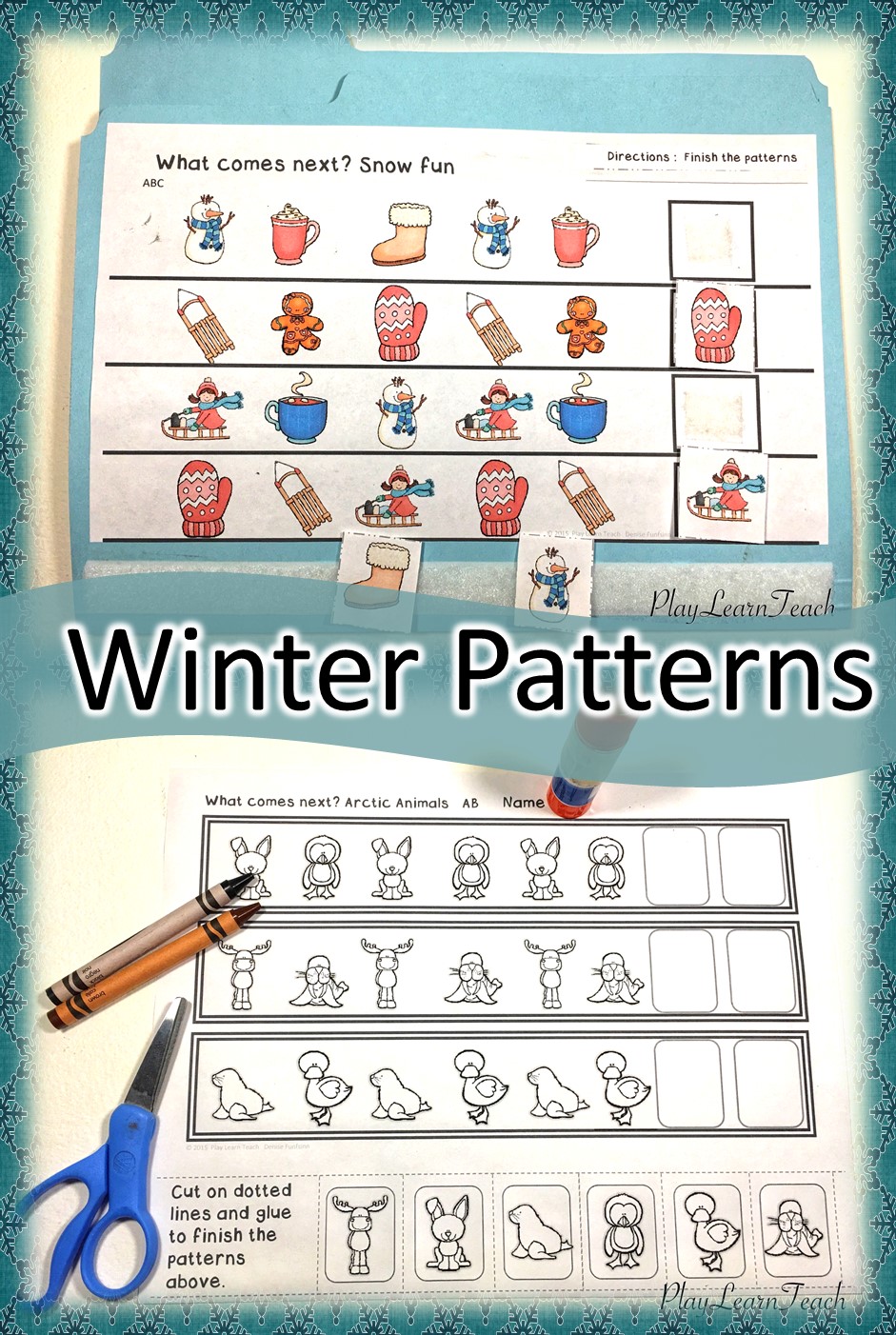 Winter Patterns | File Folder Activities | Worksheets | Made By Teachers