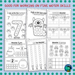 Do-A-Dot Monsters | Numbers 1-10 Worksheets | Made By Teachers
