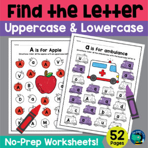 Find the Letter: Alphabet Recognition Worksheets | Made By Teachers