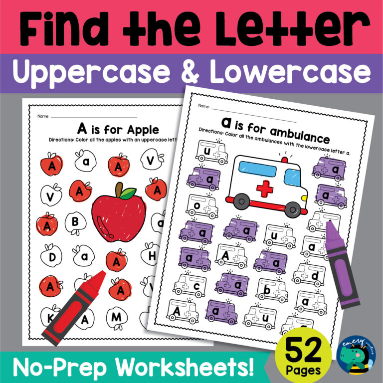 Find the Letter: Alphabet Recognition Worksheets | Made By Teachers