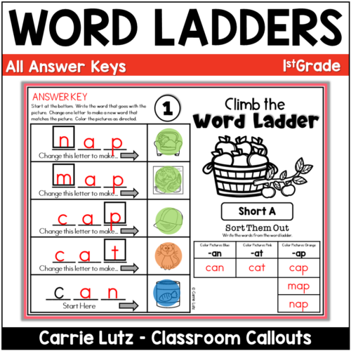 Fall / Autumn Word Ladders - First Grade Phonics | Made By Teachers