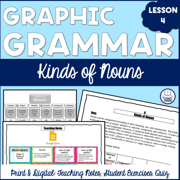Kinds of Nouns - Graphic Grammar Lesson 4 - Print & Digital - Made By ...