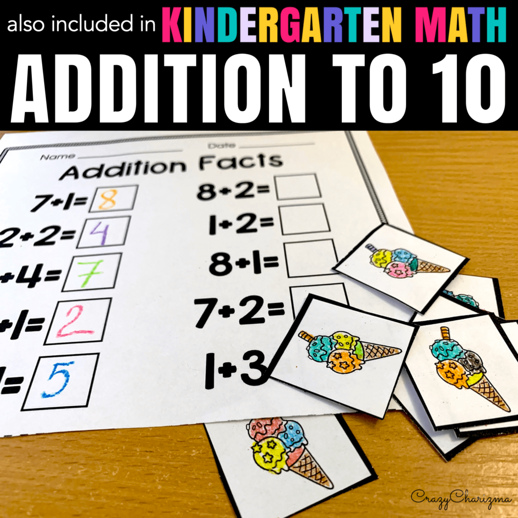 Addition to 10 Worksheets Cut and Paste MathAddition to 10 Worksheets ...