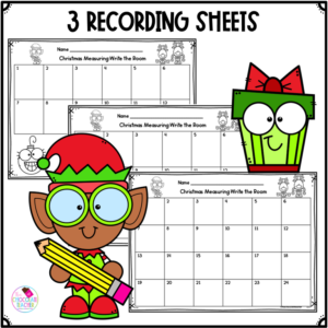 Measuring Length - Christmas Math - Write the Room | Made By Teachers