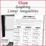 Graphing Linear Inequalities Clue Mystery Activity | Made By Teachers