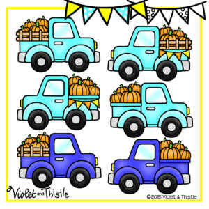 Fall Truck Clipart Pumpkin Patch Farm Vintage | Made By Teachers