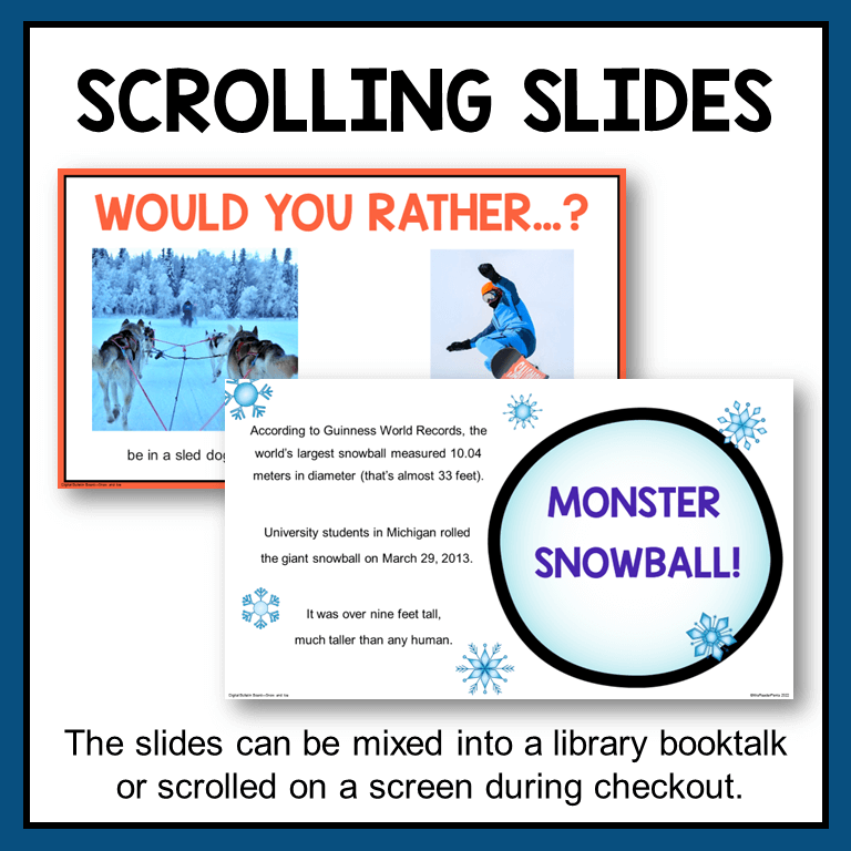 Winter Digital Bulletin Board - Snow and Ice - School Announcements ...