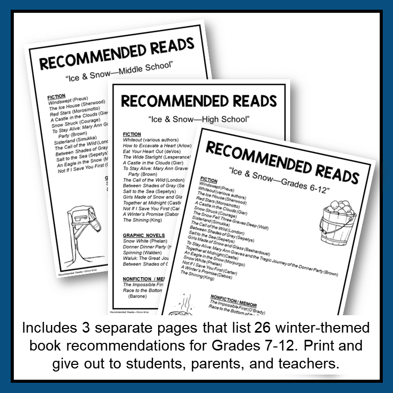 Winter Digital Bulletin Board - Snow and Ice - School Announcements ...