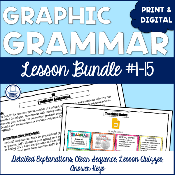 The Simple Sentence ALL Components -Grammar Lessons 1-15 - Series 1 ...
