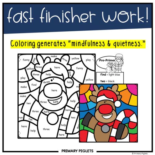 Christmas Color by Sight Words Prekindergarten | Made By Teachers