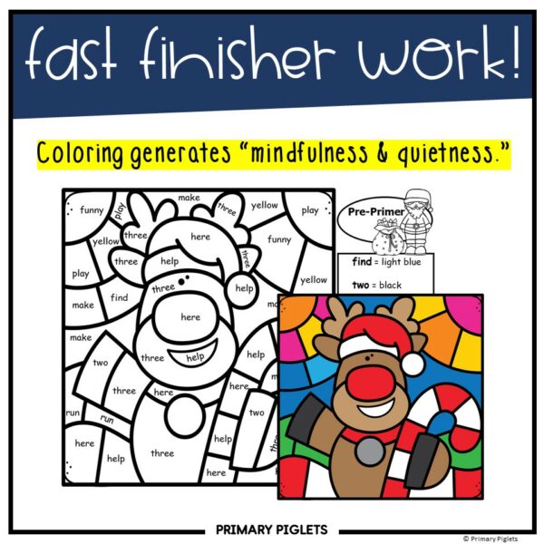 Christmas Color by Sight Words Prekindergarten | Made By Teachers