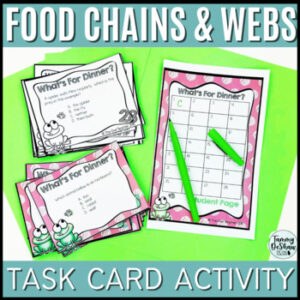 Food Chains Activity | Task Cards | Made By Teachers