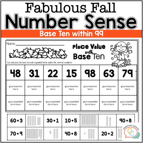 Fall Number Sense Worksheets - First Grade Math | Made By Teachers