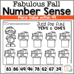 Fall Number Sense Worksheets - First Grade Math - Made By Teachers