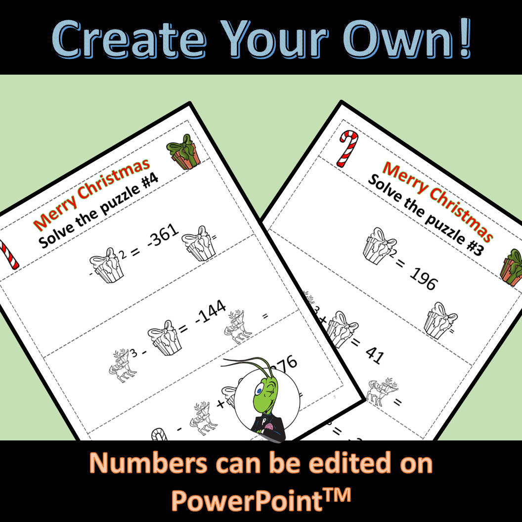 Christmas Seasonal Properties of Exponents | Logic Puzzles | Algebra 1 ...