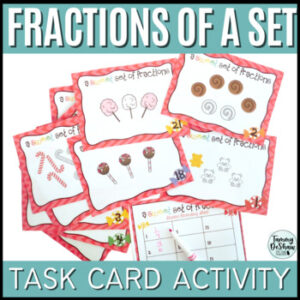 Fractions of a Set | Fractions of a Group Printable & Digital Task ...