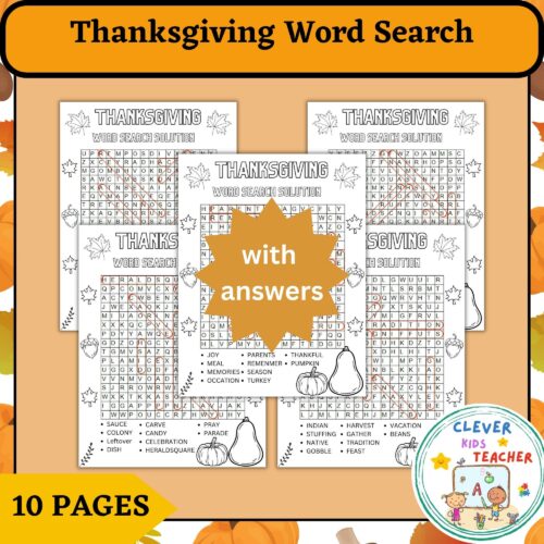Turkey In Disguise Word Search | Thanksgiving Word Search Coloring ...