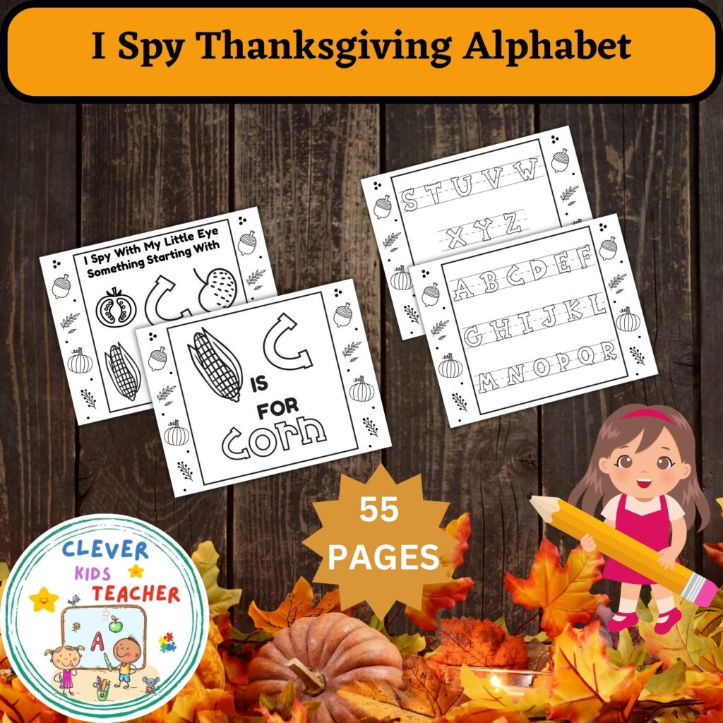 Turkey In Disguise Alphabet | I Spy Thanksgiving Alphabet | Made By ...