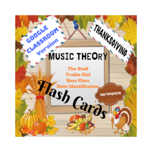 Digital Music Theory Flash Cards (Thanksgiving Edition) | Made By Teachers