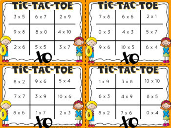 Multiplication Facts Practice and Task Card Game | Made By Teachers