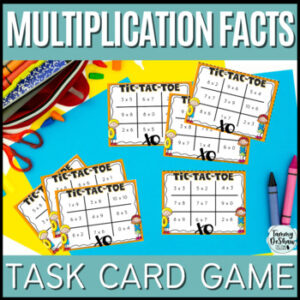 Multiplication Facts Practice and Task Card Game | Made By Teachers