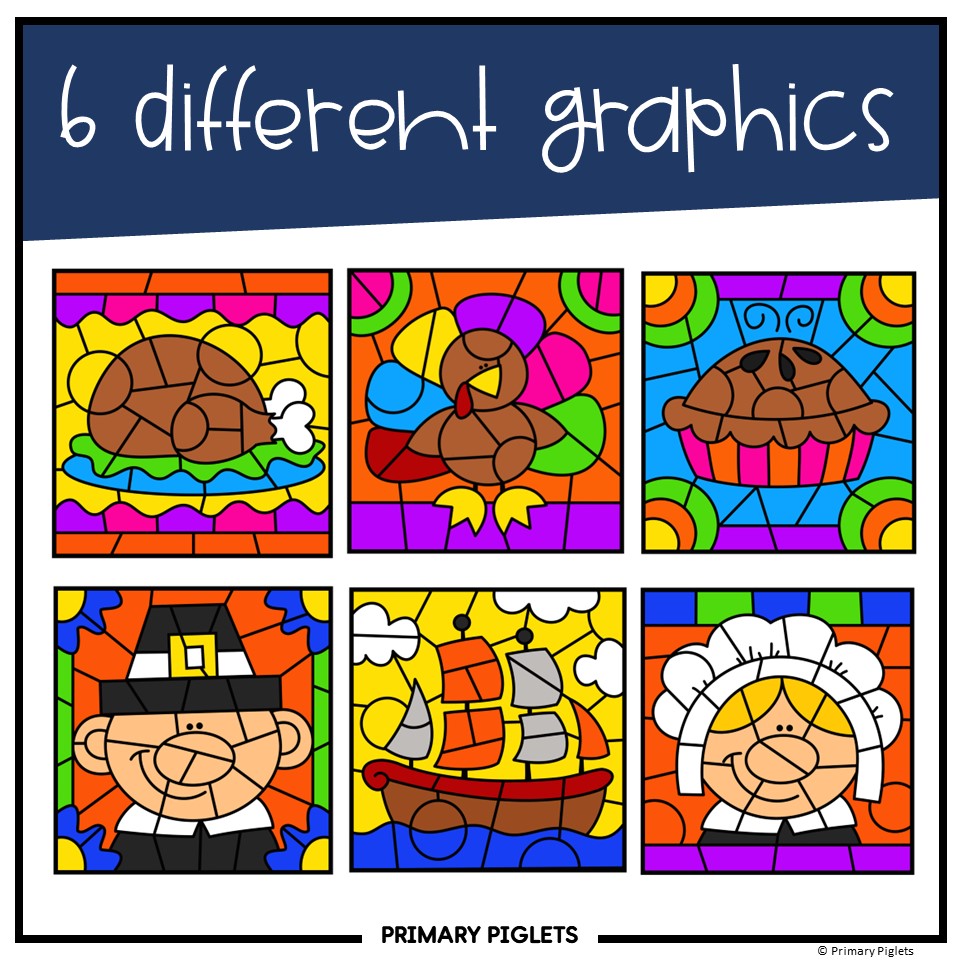 Thanksgiving Color by Code Sight Words PK-3rd - Made By Teachers